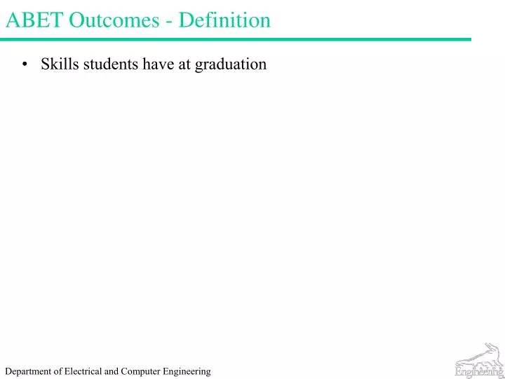 PPT - ABET Outcomes - Definition PowerPoint Presentation, free download ...