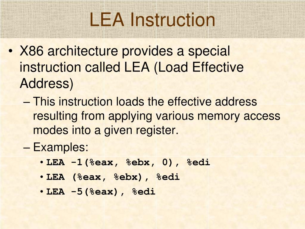 Ppt X86 Programming Memory Accessing Modes Characters And Strings Powerpoint Presentation