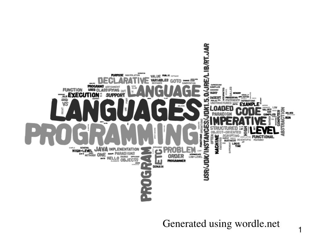 PPT - 03-60-440: Principles of Programming Languages Classification of ... PPT - 03-60-440: Principles of Programming Languages Classification of ...