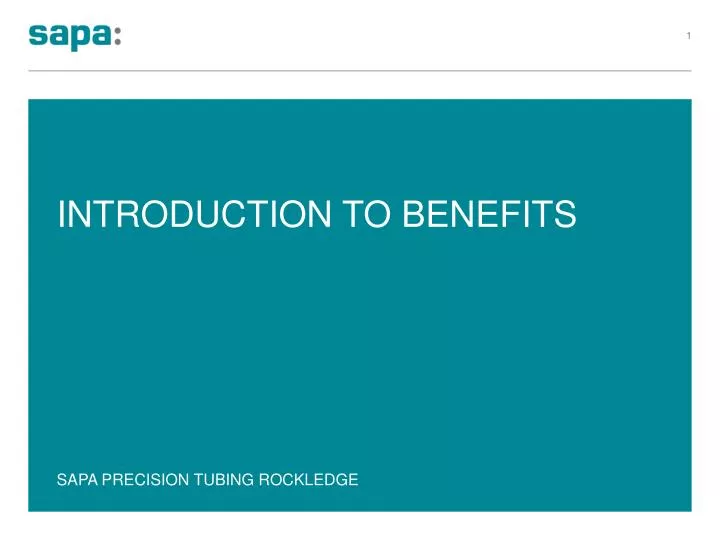 PPT - Introduction to Benefits PowerPoint Presentation, free download ...