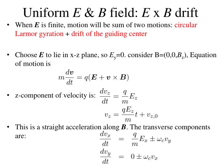 PPT - Plasma Astrophysics Chapter 2: Single P article Motion PowerPoint ...