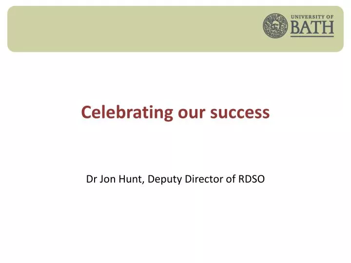 PPT - Celebrating our success PowerPoint Presentation, free download ...