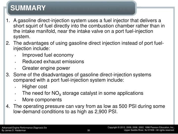 PPT - CHAPTER 20 Gasoline Direct-Injection Systems PowerPoint ...