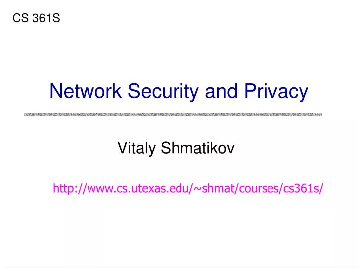 PPT - Network Security and Privacy PowerPoint Presentation, free ...