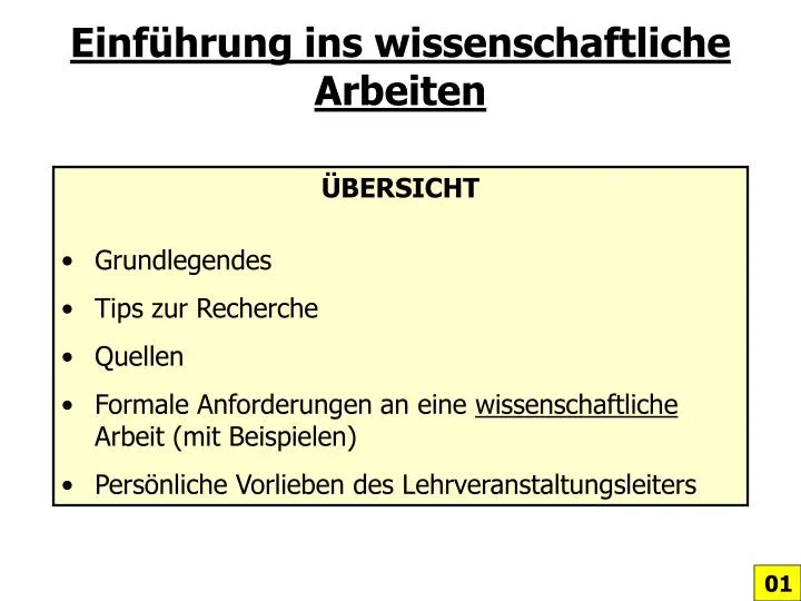 PPT - ÜBERSICHT Grundlegendes Tips zur Recherche Quellen PowerPoint ...