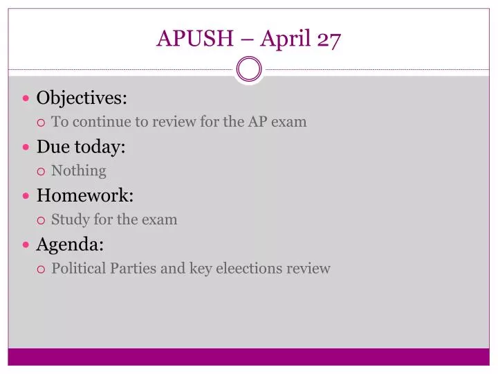 PPT - APUSH – April 27 PowerPoint Presentation, free download - ID:5738547