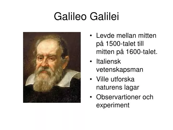 PPT - Galileo Galilei PowerPoint Presentation, free download - ID:5739119