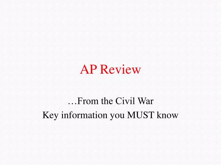 PPT - AP Review PowerPoint Presentation, free download - ID:5739453