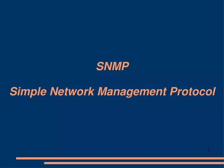PPT - SNMP Simple Network Management Protocol PowerPoint Presentation ...
