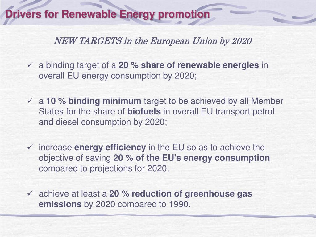 PPT - The Promotion of Renewable Energies in Italy Mario Lionetti ...