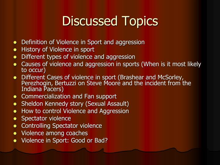 PPT - Violence in Sport PowerPoint Presentation - ID:5741678
