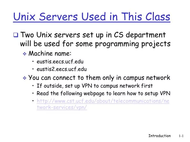 PPT - Unix Servers Used in This Class PowerPoint Presentation, free ...