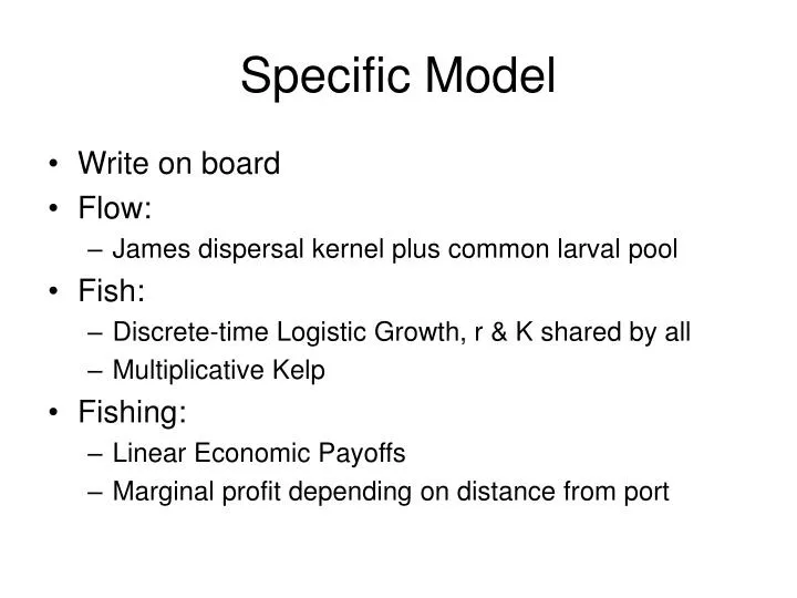 PPT - Specific Model PowerPoint Presentation, free download - ID:5743134