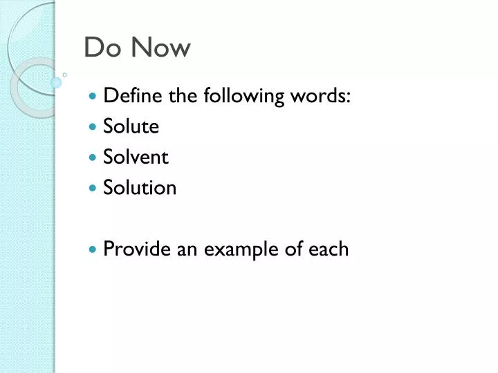 PPT - Do Now PowerPoint Presentation, free download - ID:5743791