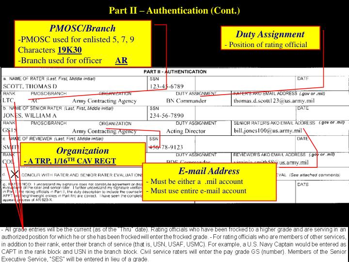 PPT - AR 623-3/DA Pam 623-3 Evaluation Reporting System PowerPoint ...