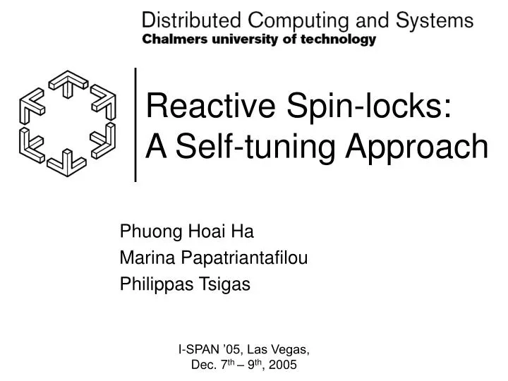 PPT - Reactive Spin-locks: A Self-tuning Approach PowerPoint ...