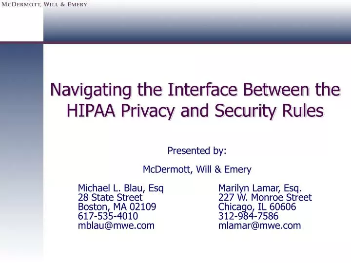PPT Navigating The Interface Between The HIPAA Privacy And Security Rules PowerPoint ppt-navigating-the-interface-between-the-hipaa-privacy-and-security-rules-powerpoint