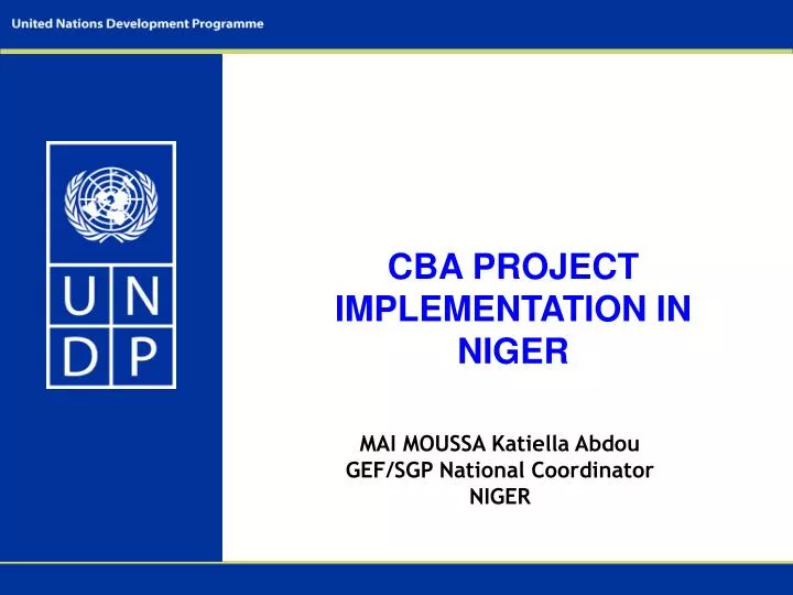 PPT - CBA PROJECT IMPLEMENTATION IN NIGER PowerPoint Presentation, free ...