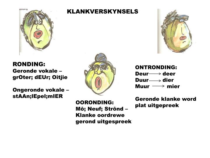 PPT - KLINKERS Vorm kern van lettergreep Gee klank aan woord ...