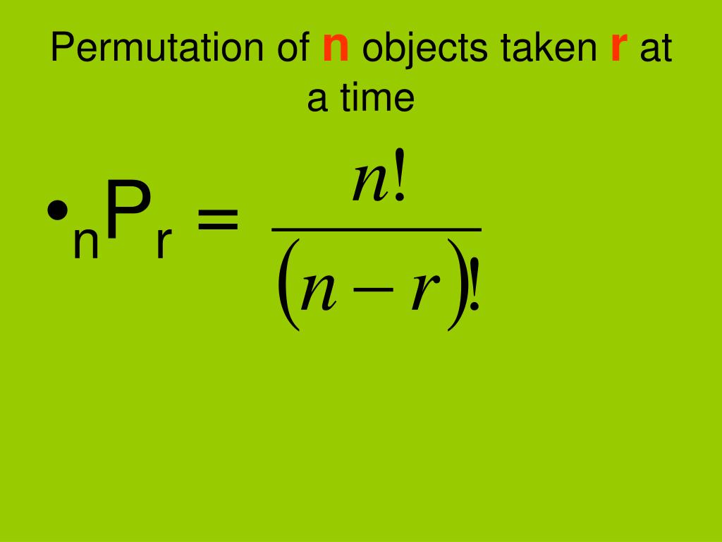 PPT The Fundamental Counting Principle Permutations PowerPoint 