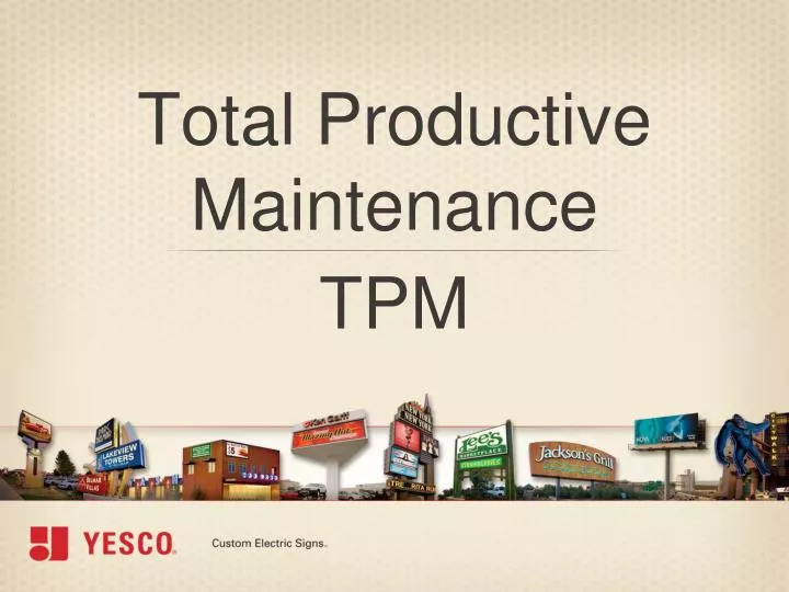 PPT - Total Productive Maintenance PowerPoint Presentation, free ...