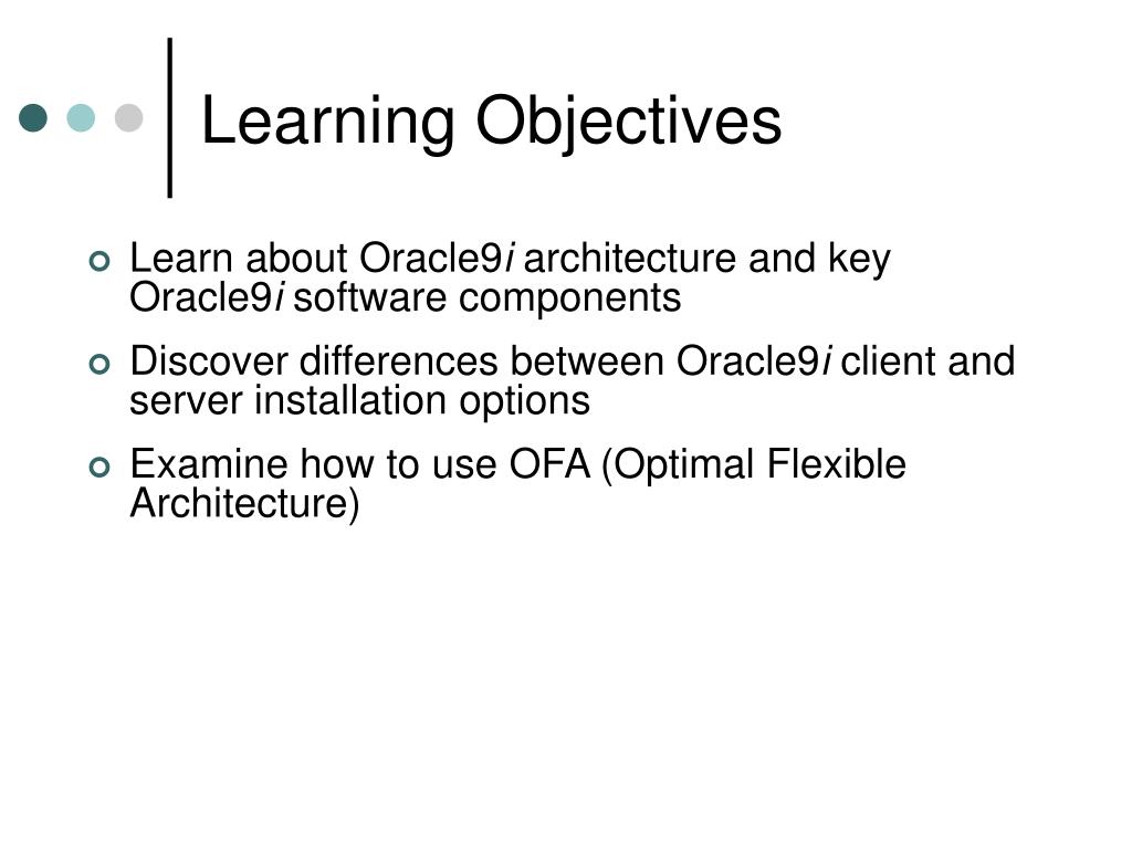 Ppt Week 1 Lecture 1 Oracle Architecture Overview Powerpoint Presentation Id5750120