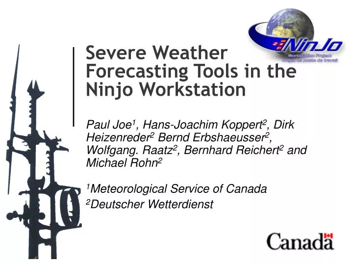PPT - Severe Weather Forecasting Tools in the Ninjo Workstation ...