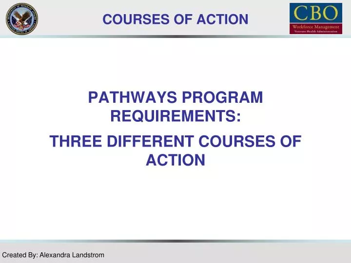 PPT - COURSES OF ACTION PowerPoint Presentation, free download - ID:5750206