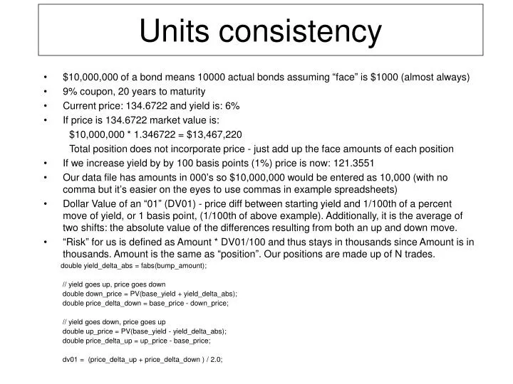PPT - Units consistency PowerPoint Presentation, free download - ID:5750535