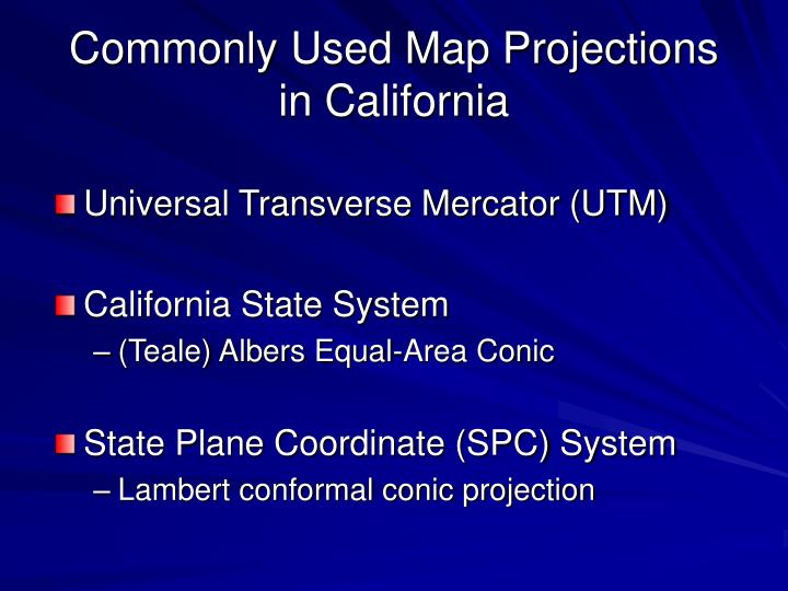 PPT - Review of Projections and Coordinate Systems PowerPoint ...
