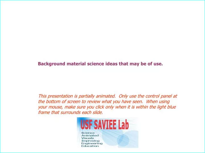 PPT - Background material science ideas that may be of use. PowerPoint ...