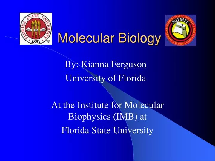 PPT - Molecular Biology PowerPoint Presentation, free download - ID:5752357