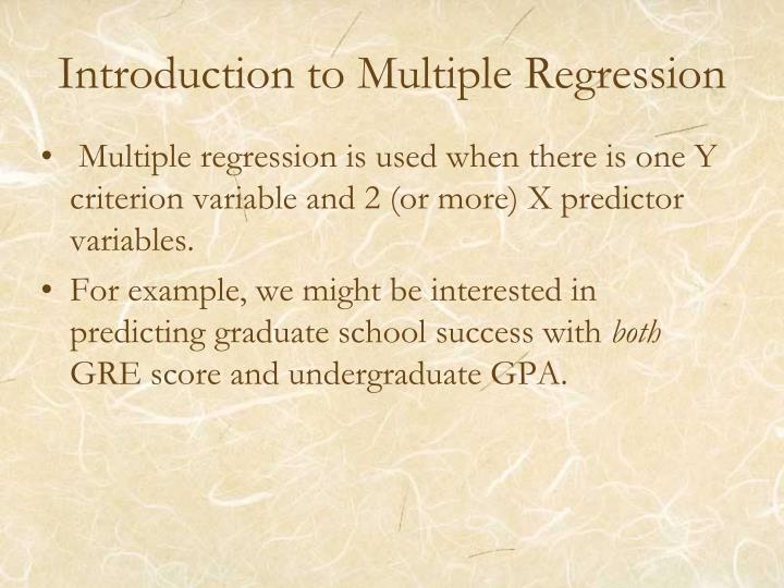 PPT - Basic Introduction to Regression PowerPoint Presentation - ID:5752441