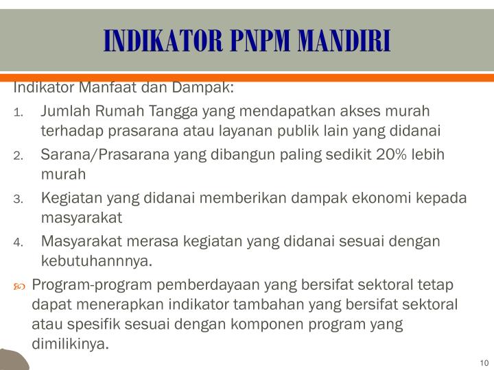 PPT - PETA JALAN PNPM MANDIRI MENUJU DESENTRALISASI PROGRAM ...