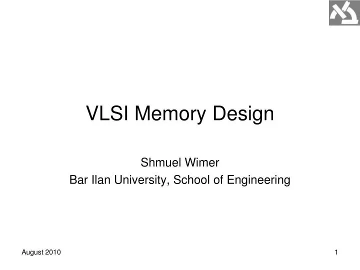 PPT - VLSI Memory Design PowerPoint Presentation, free download - ID ...