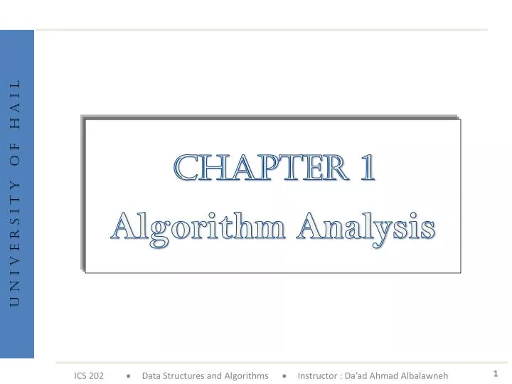 Ppt Chapter 1 Algorithm Analysis Powerpoint Presentation Free Download Id 5755010
