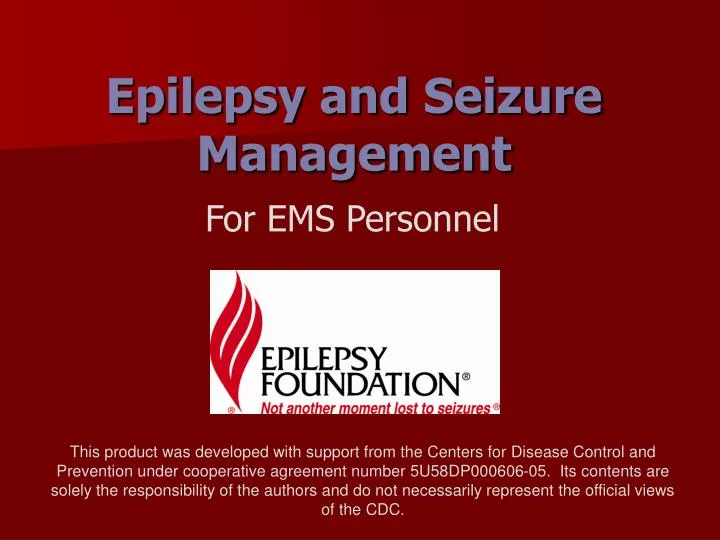 PPT - Epilepsy and Seizure Management PowerPoint Presentation, free ...