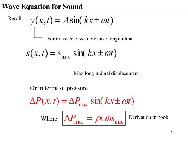 PPT - Physics 211 – lecture 28: Sound Waves PowerPoint Presentation ...