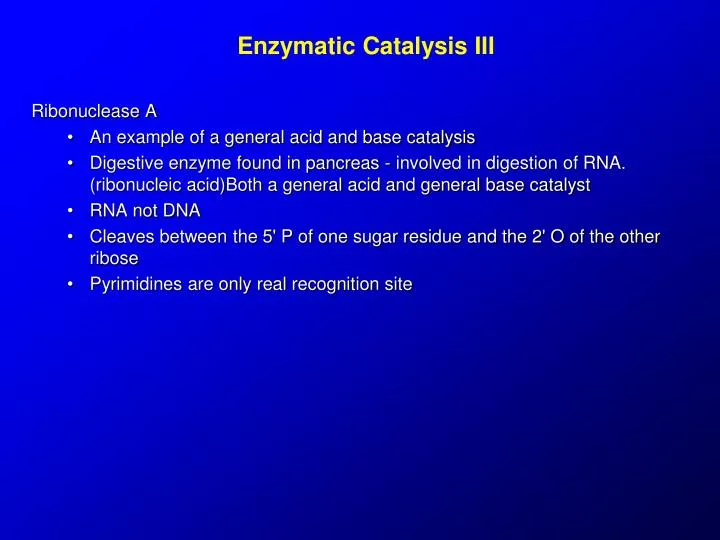 PPT - Enzymatic Catalysis III PowerPoint Presentation, free download ...