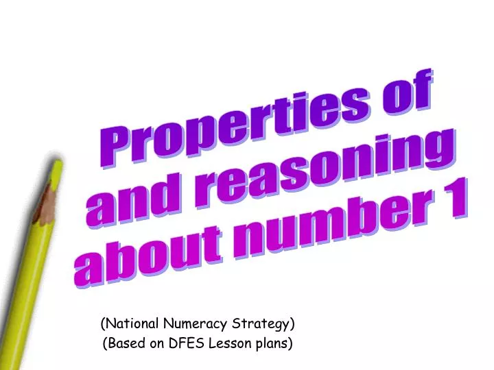 PPT - (National Numeracy Strategy) (Based on DFES Lesson plans ...