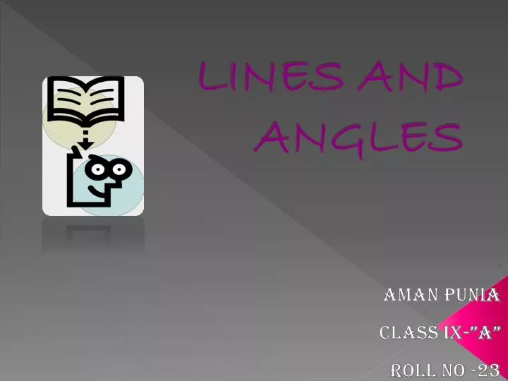 PPT - LINES AND ANGLES PowerPoint Presentation, free download - ID:5758392