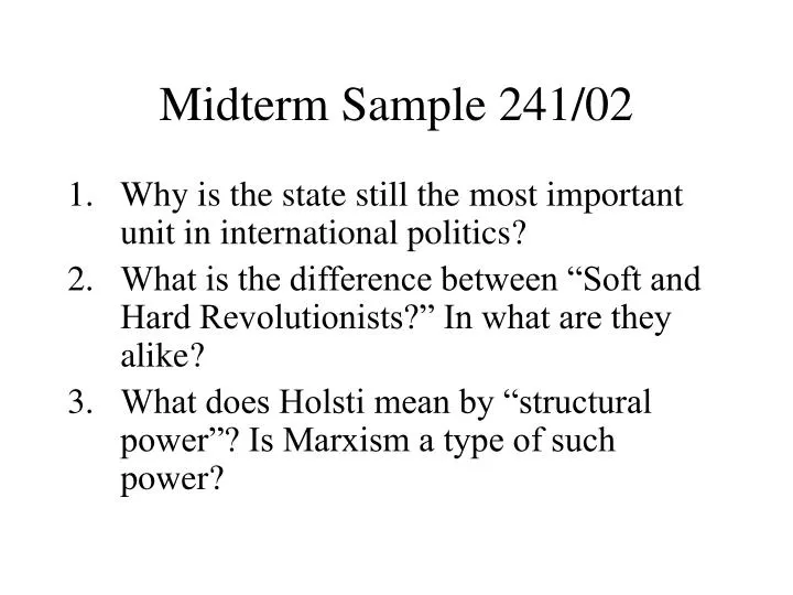 PPT - Midterm Sample 241/02 PowerPoint Presentation, free download - ID ...