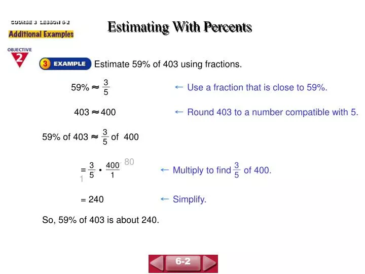 PPT - Estimating With Percents PowerPoint Presentation, free download ...