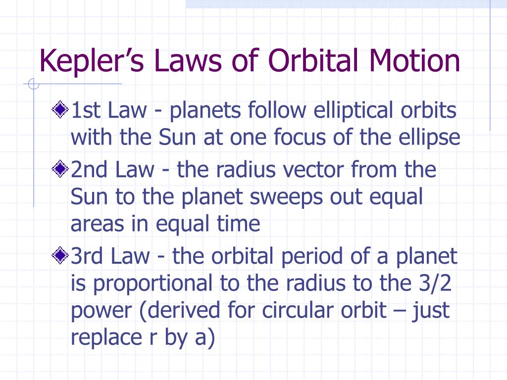 PPT - Section 12.3. Orbital Motion of Satellites and Kepler’s Laws ... PPT - Section 12.3. Orbital Motion of Satellites and Kepler’s Laws ...