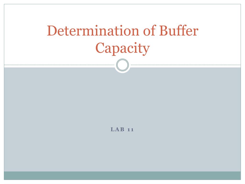 Ppt Determination Of Buffer Capacity Powerpoint Presentation Free