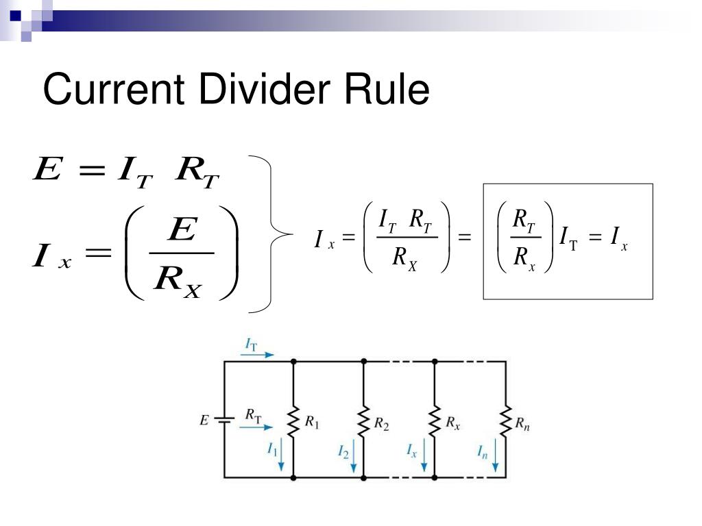 Ppt Lesson 7 Parallel Voltage Sources And The Current Divider Rule Ppt Lesson 7 Parallel Voltage Sources And The Current Divider Rule