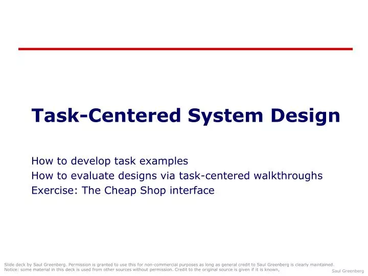 PPT - Task-Centered System Design PowerPoint Presentation, free ... PPT - Task-Centered System Design PowerPoint Presentation, free ...