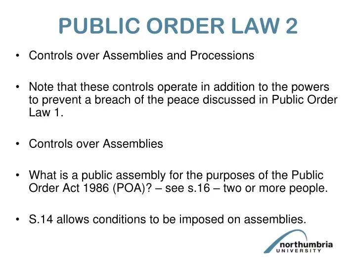 PPT - PUBLIC ORDER LAW 2 PowerPoint Presentation, free download - ID ...