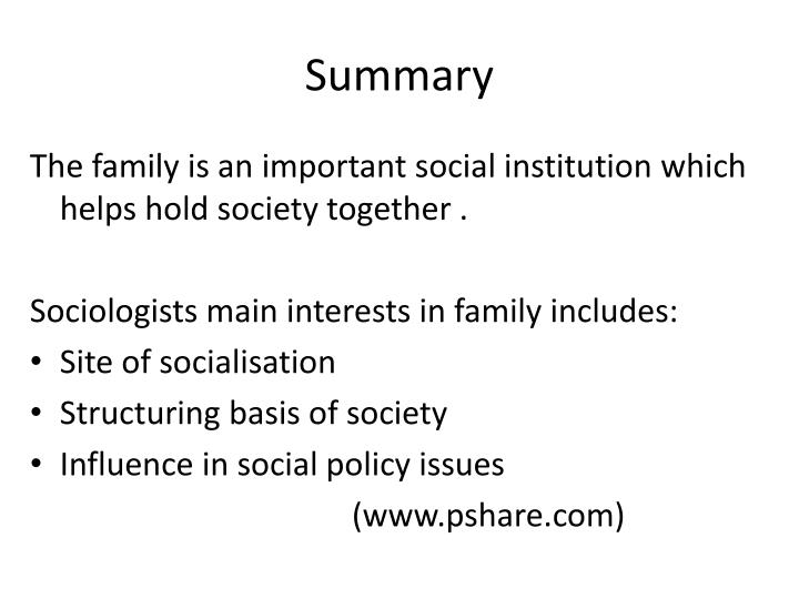 PPT - Sociology of the Family PowerPoint Presentation - ID:5760943