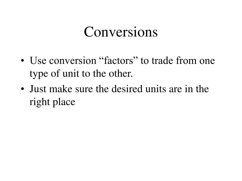 PPT - Conversions with Factor Label PowerPoint Presentation, free ... PPT - Conversions with Factor Label PowerPoint Presentation, free ...